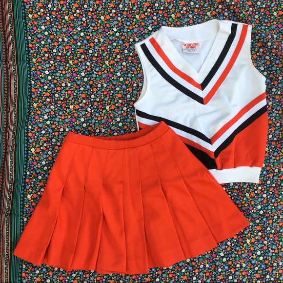 Vintage | Skirts | Vintage Cheerleading Uniform 2pieces | Poshmark